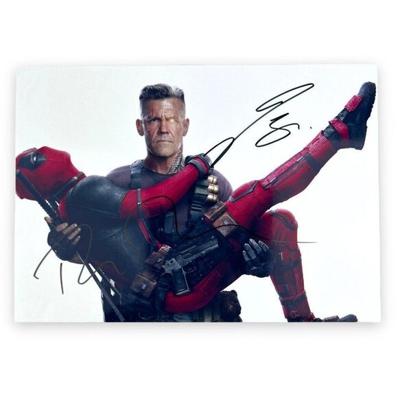Marvel | Other | Ryanreynolds Josh Brolin Marvel Deadpool 2 Hand Signed ...